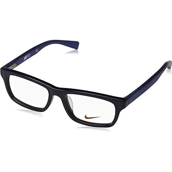 Nike | Accessories | New Kids Nike 5535 42 Navy Racer Blue Eyeglasses ...